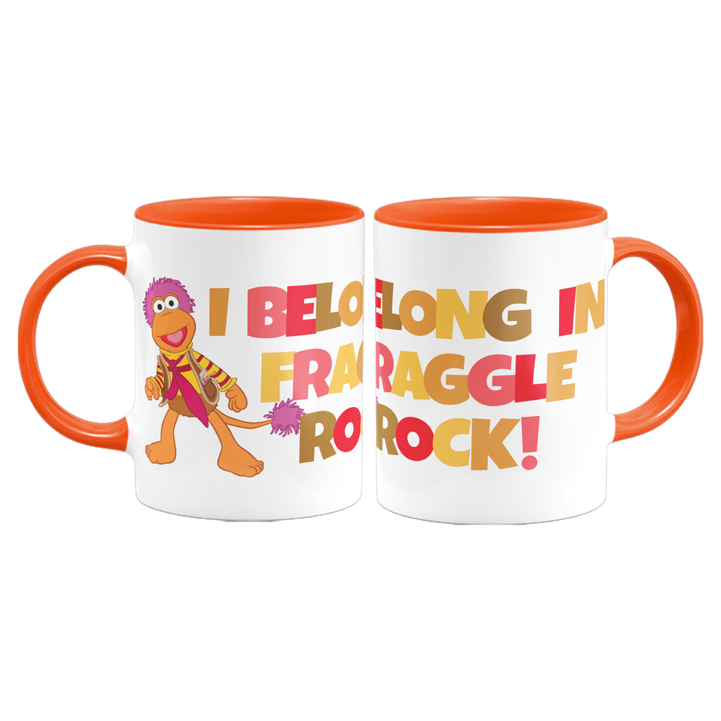I Belong in Fraggle Rock! Coloured Mug – shop.Henson.com