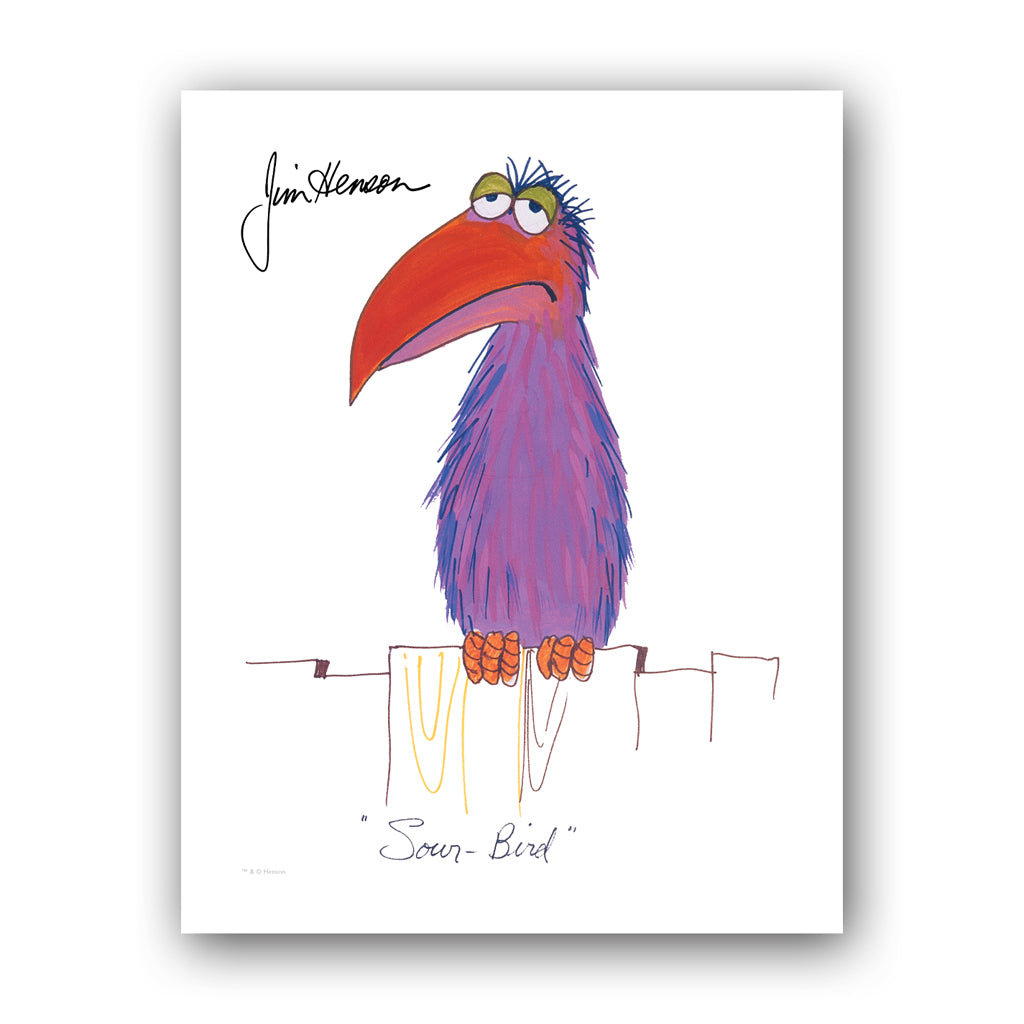 Sour Bird - Jim Henson's Signature Art Print – shop.Henson.com